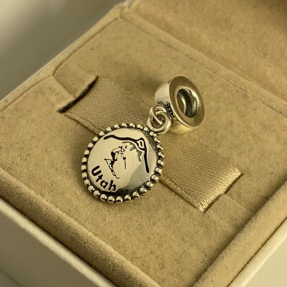 Pandora | Jewelry | Pandora Utah Exclusive Skiing Dangle Charm Pendant ...